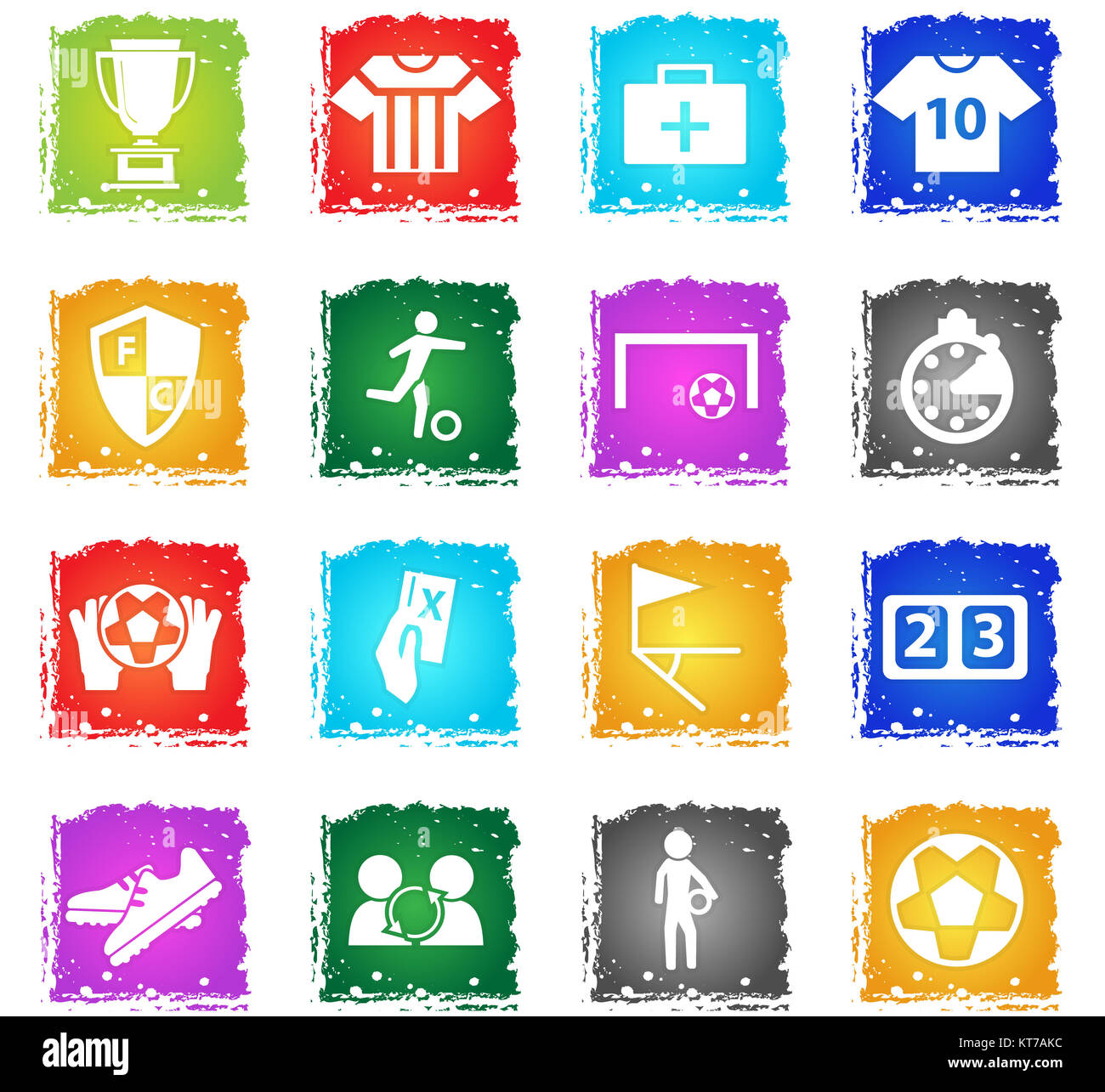 football icon set Stock Photo - Alamy