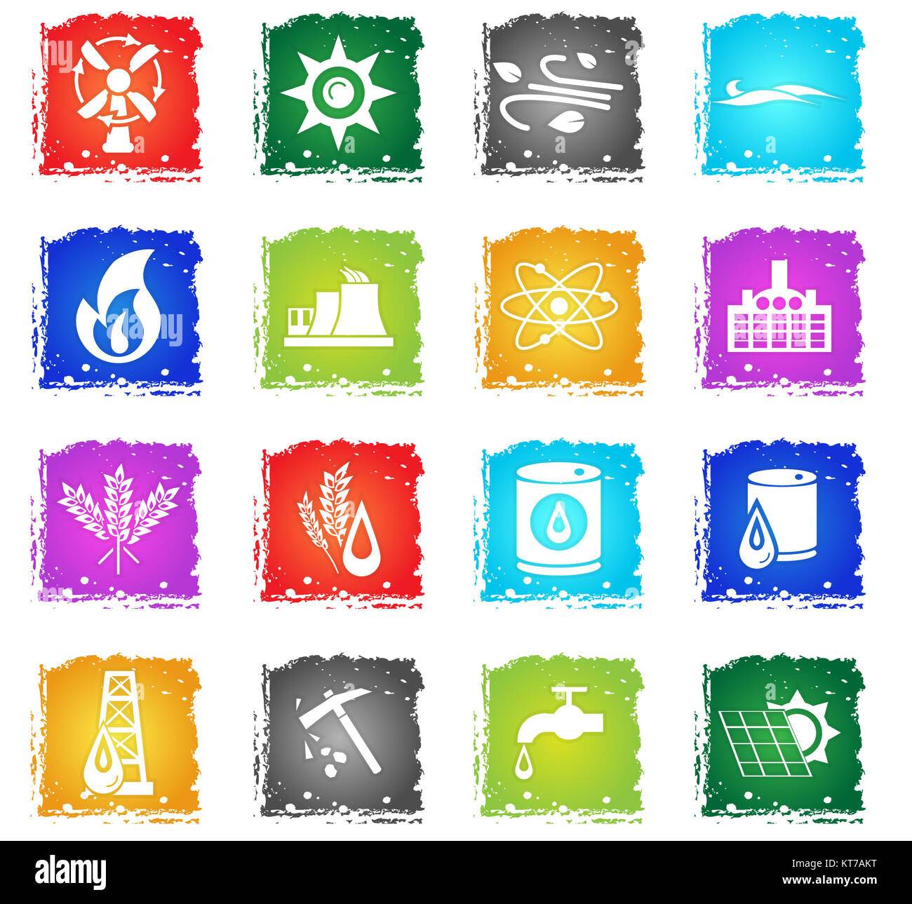 fuel icon set Stock Photo - Alamy