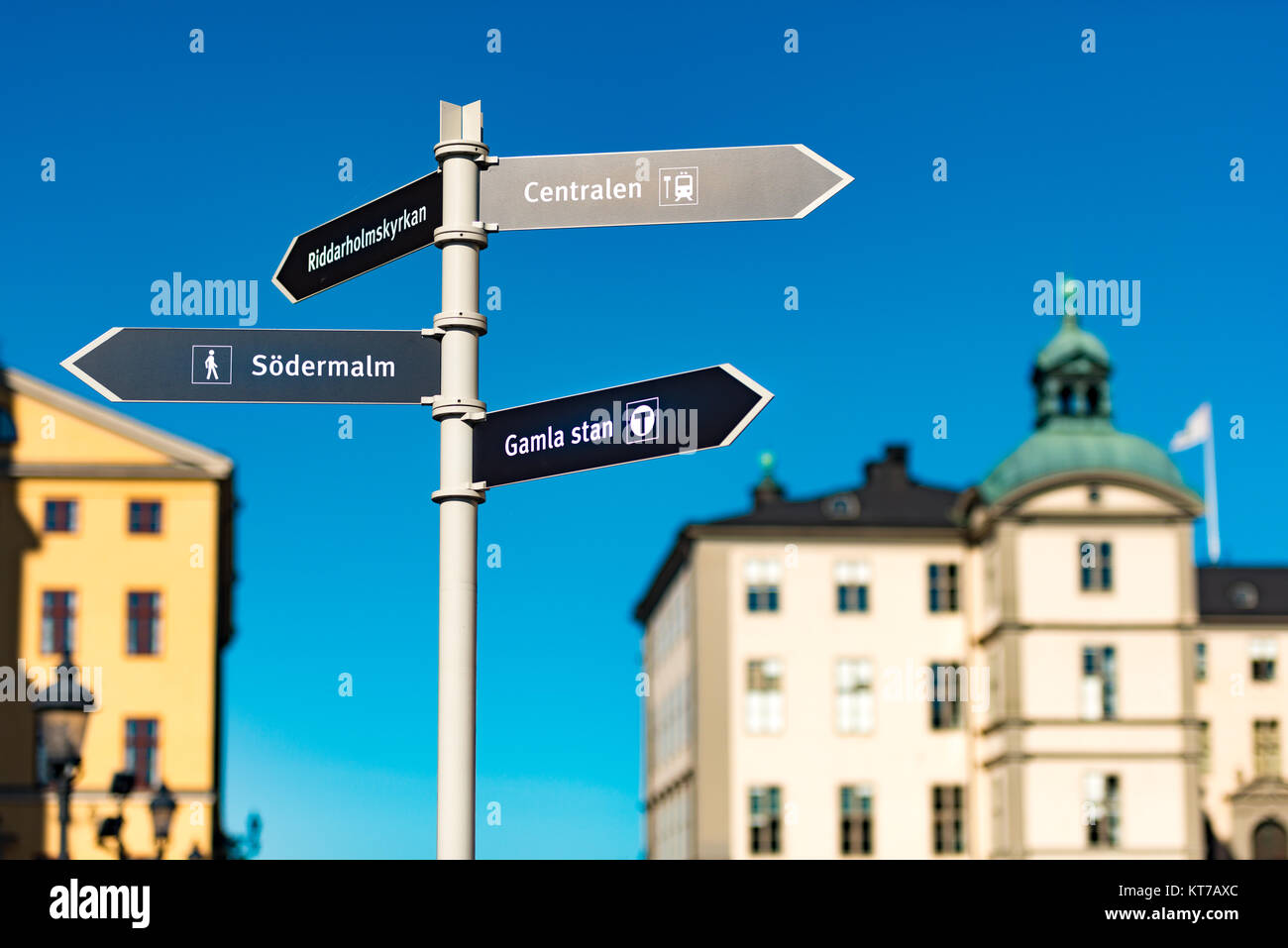 Gamla stan sign in Stockholm, Sweden Stock Photo - Alamy