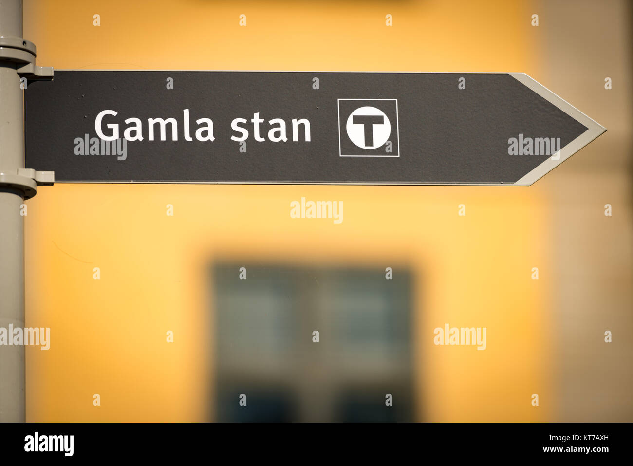 Gamla stan sign in Stockholm, Sweden Stock Photo - Alamy