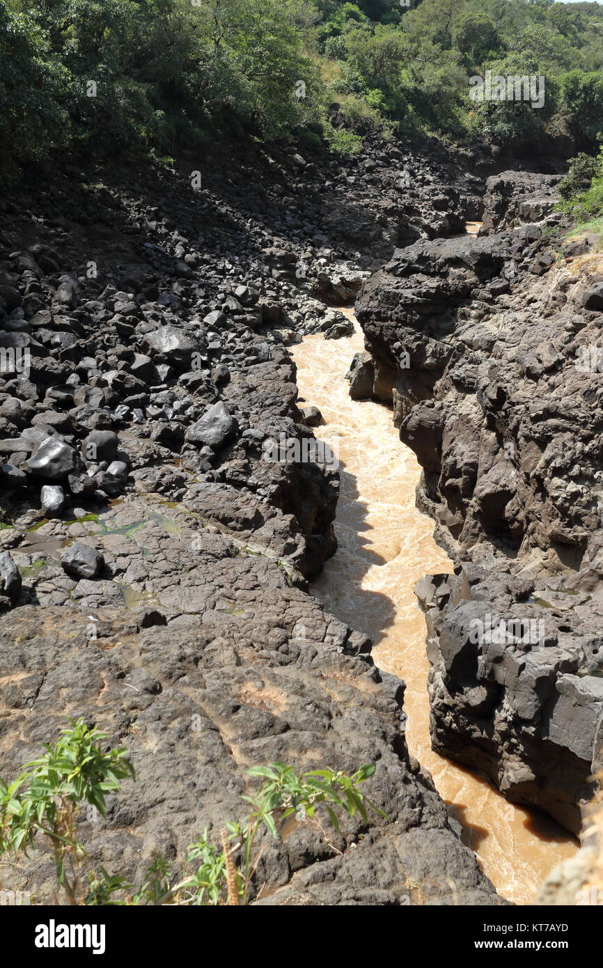 the blue nile in ethiopia Stock Photo - Alamy