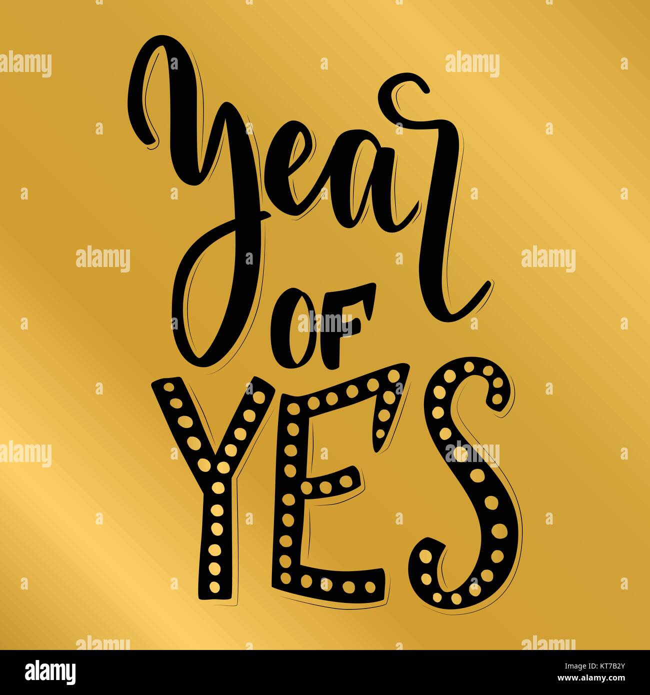 Yes handwriting Stock Vector Images - Alamy