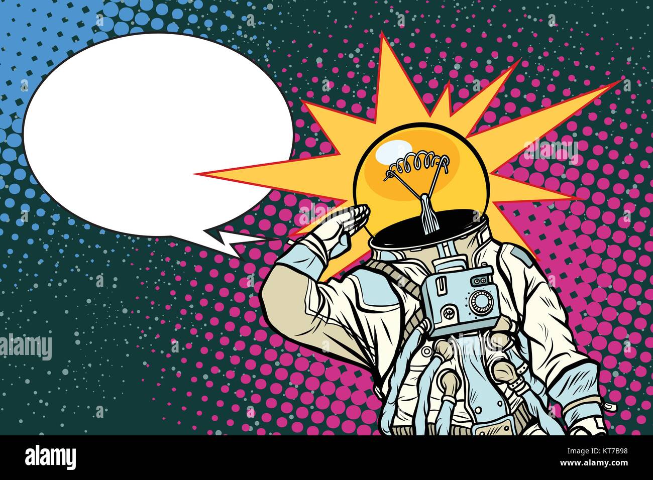 Thinking astronaut Stock Vector Images - Alamy