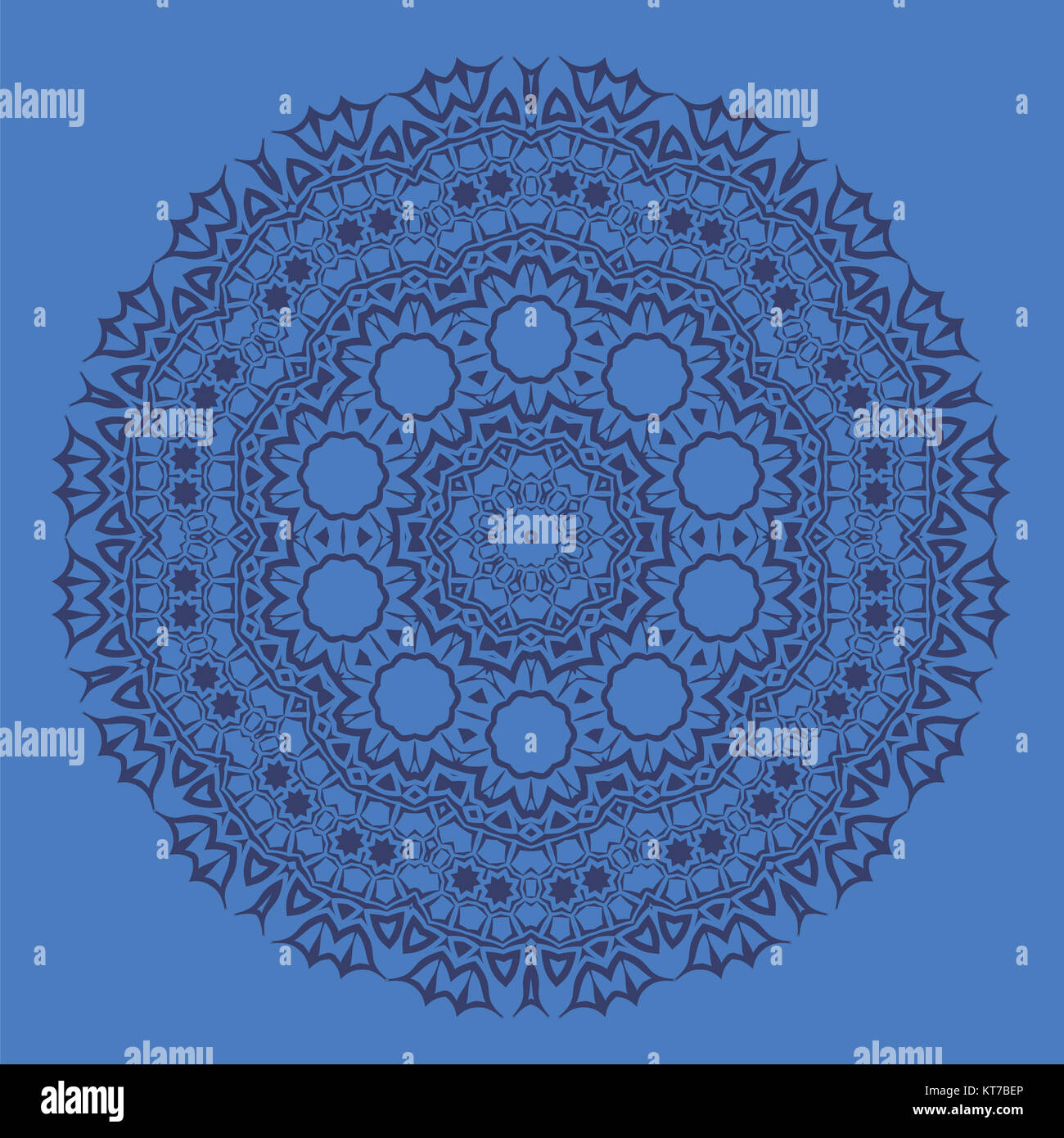 Blue Ornamental Pattern Stock Photo - Alamy