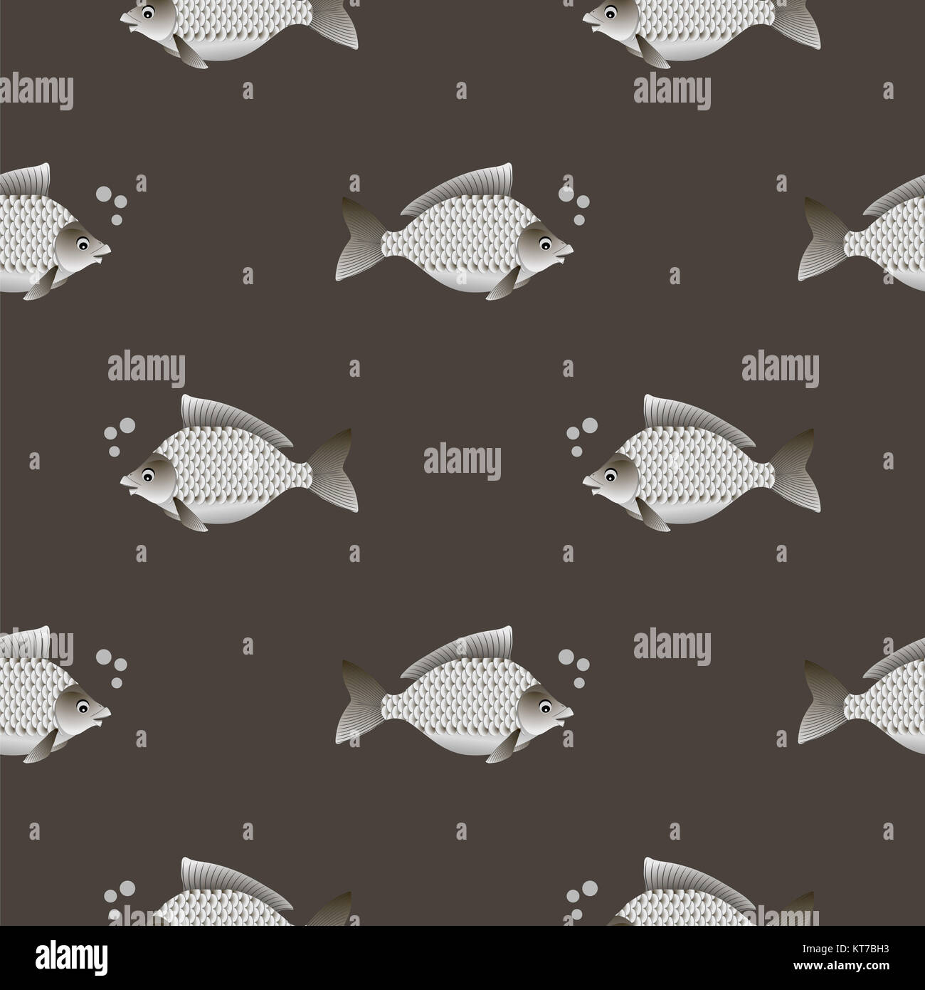 Carp Seamless Pattern Stock Photo - Alamy