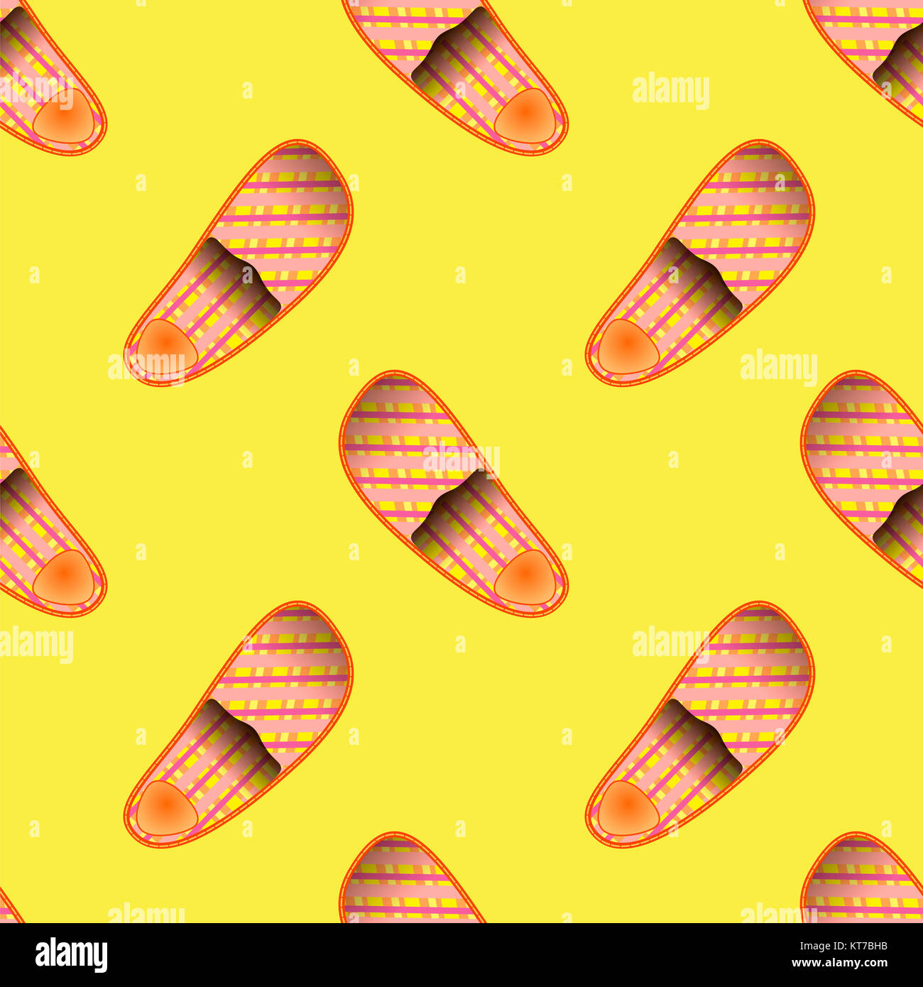 Home Soft Orange Slippers Seamless Pattern Stock Photo - Alamy