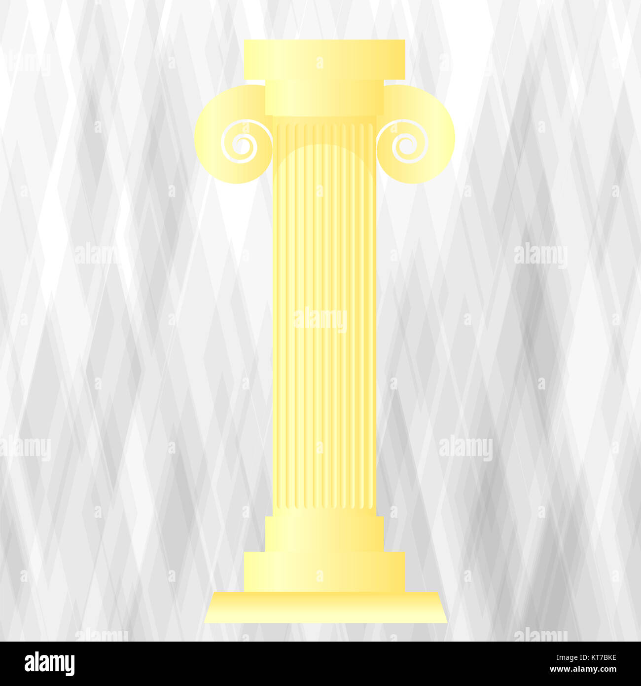 Yellow Greek Column Stock Photo - Alamy