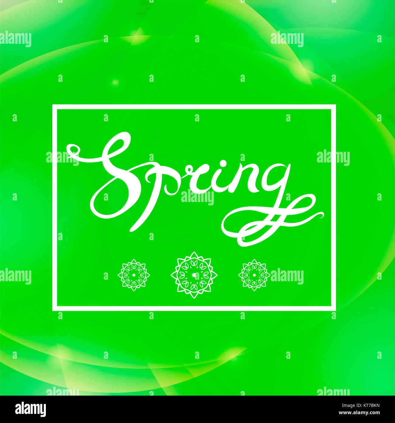Spring Lettering Design Stock Photo - Alamy