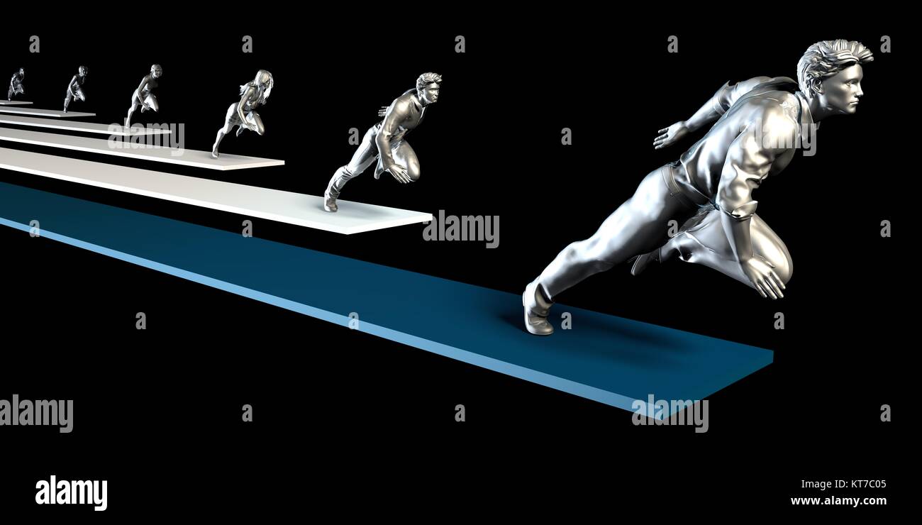 Business People Racing Stock Photo - Alamy