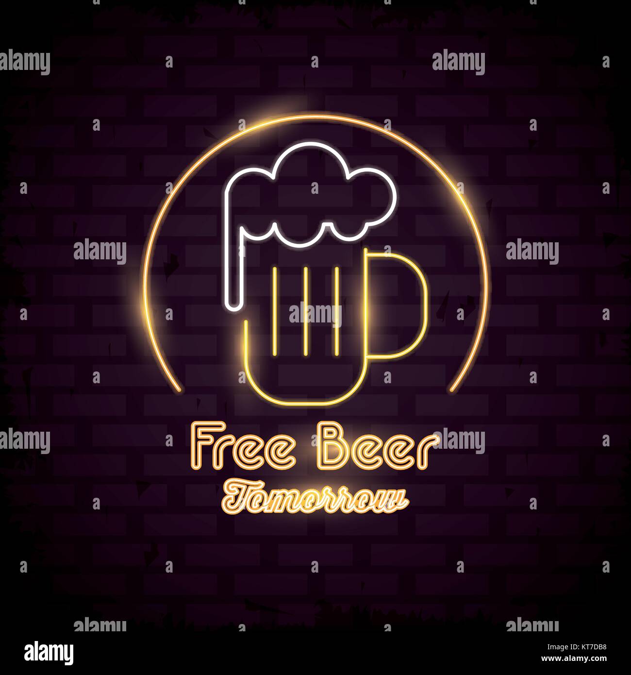 Free Beer neon lights icon Stock Vector Image & Art - Alamy