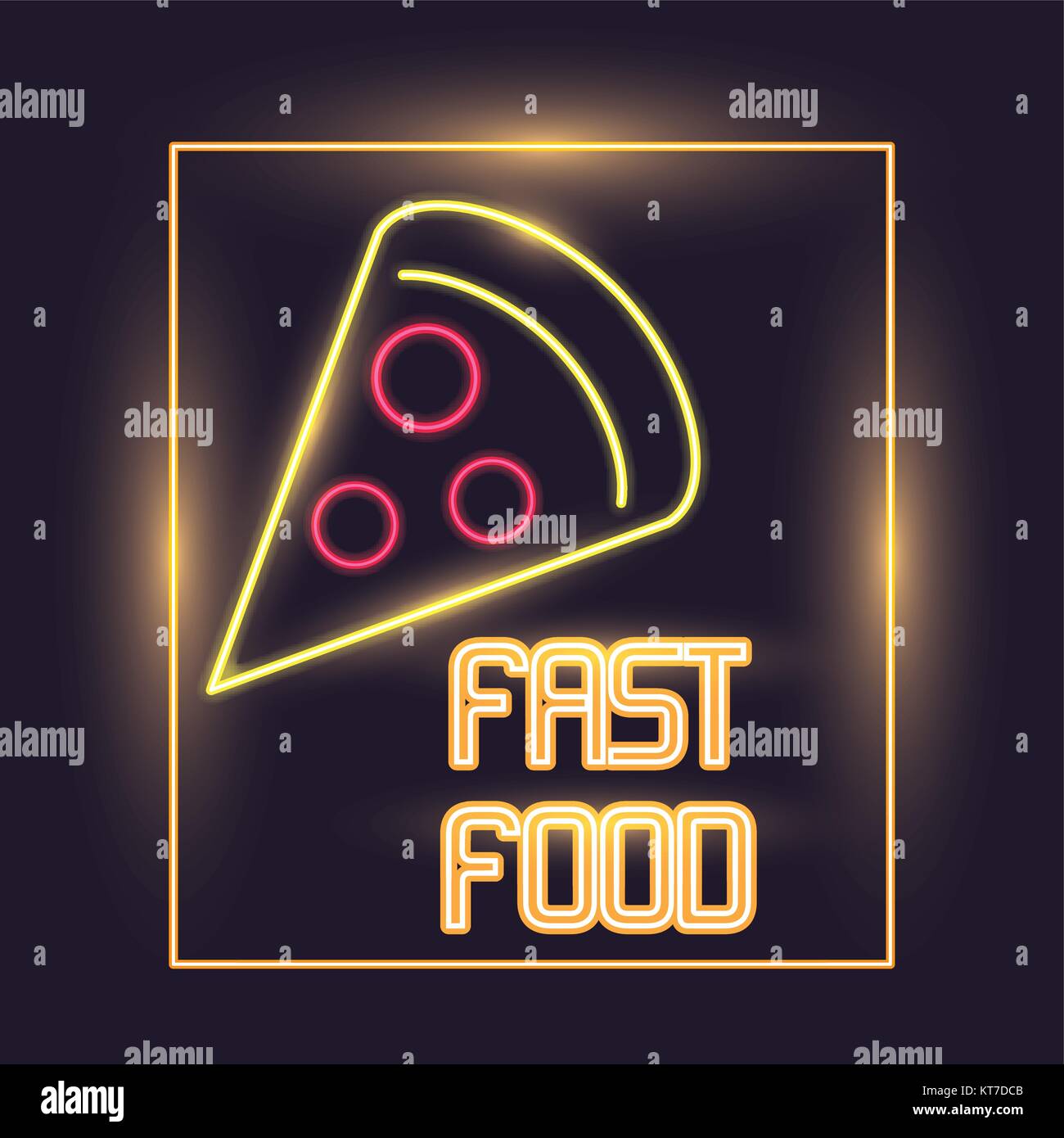 Pizza neon lights icon Stock Vector Image & Art - Alamy