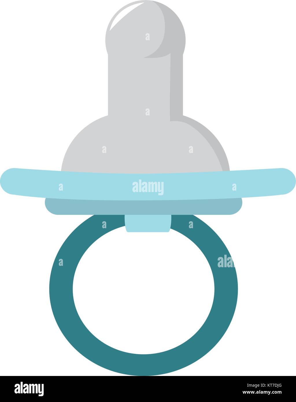 Pacifier of baby object and childhood theme Isolated design Vector ...