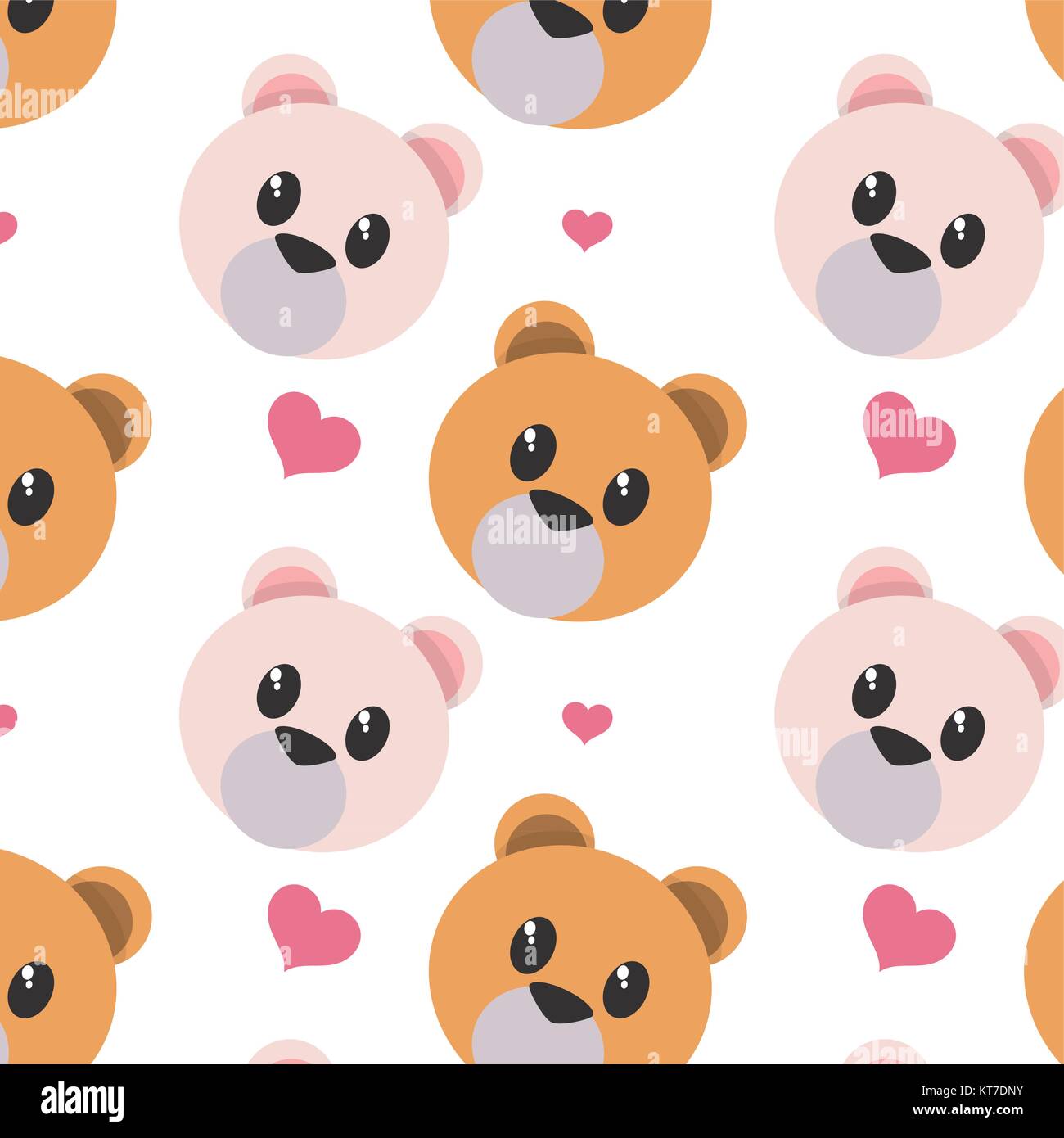 Bear cartoon background of cute animal and adorable creature theme ...