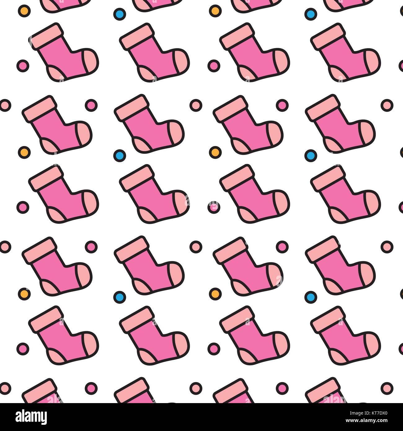 Sock of baby object and childhood theme Isolated design Vector ...