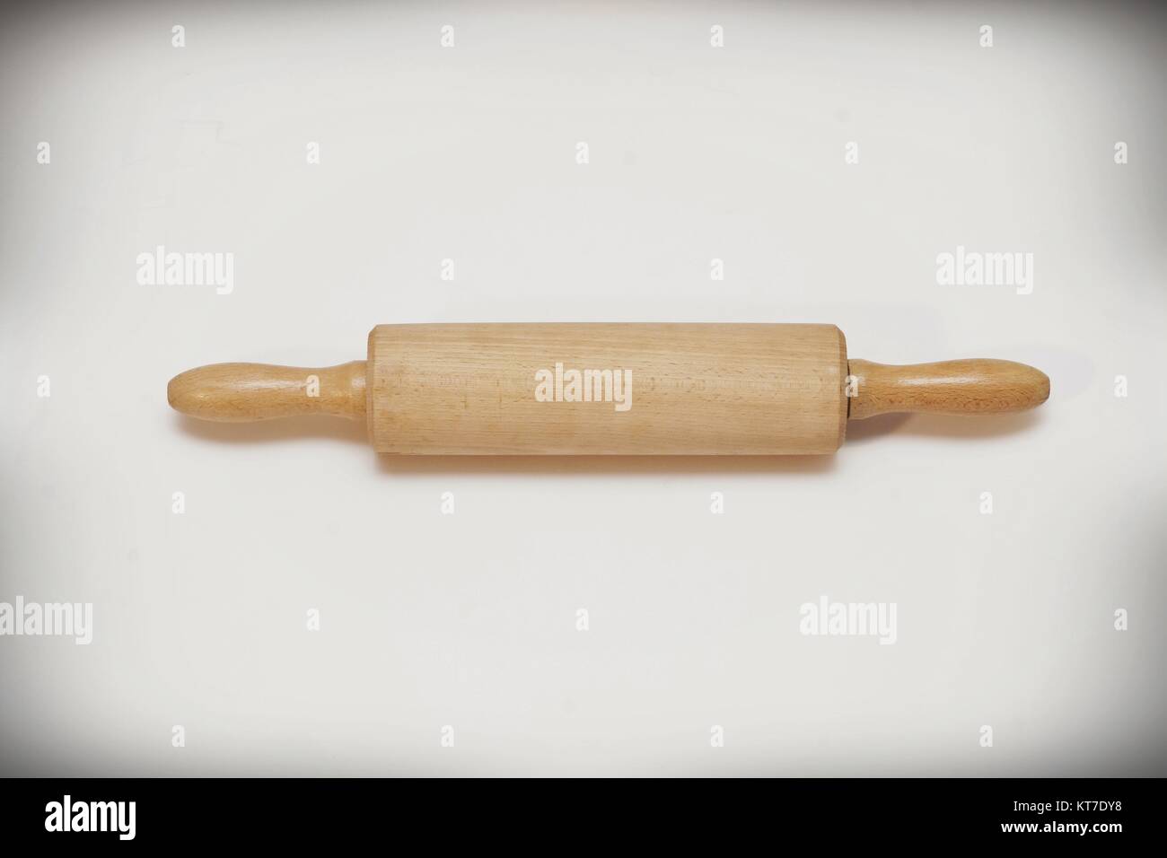 rolling pin on white background Stock Photo - Alamy
