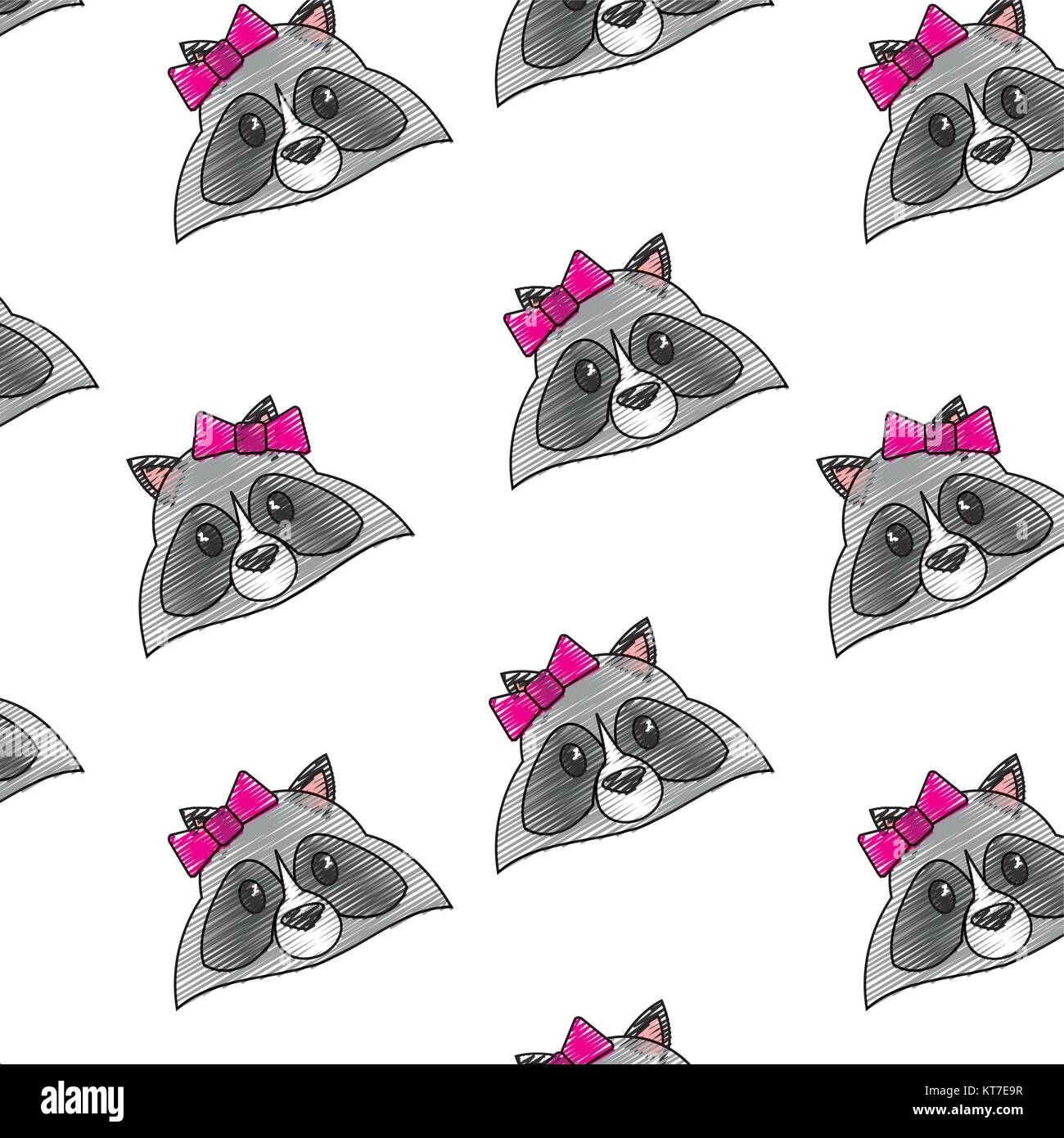 Raccoon cartoon background of cute animal and adorable creature theme ...
