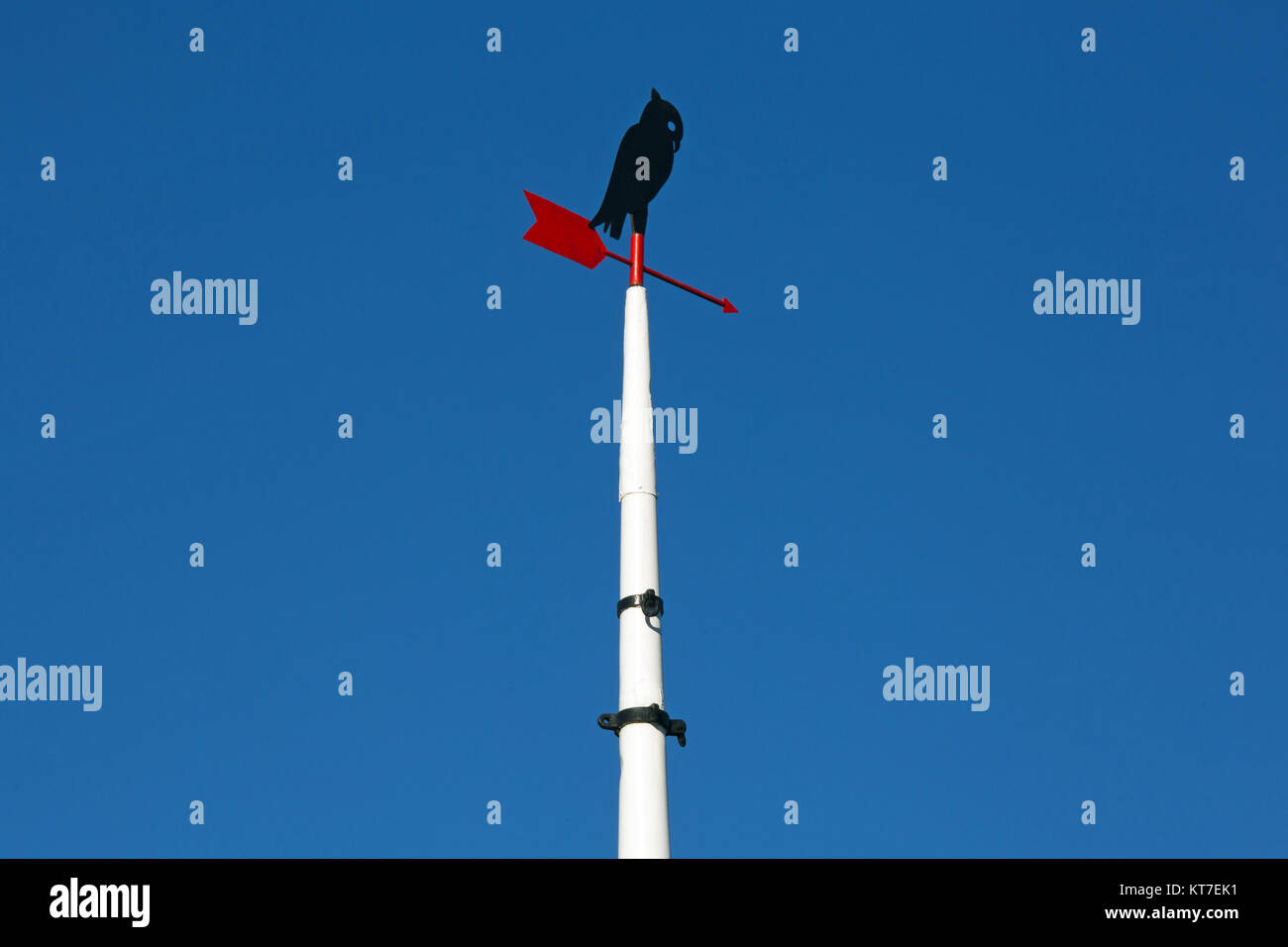 mast with stylized bird and wind vane Stock Photo - Alamy