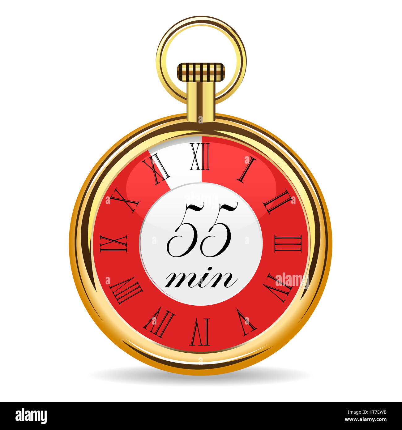 mechanical watch timer 55 minutes Stock Photo - Alamy
