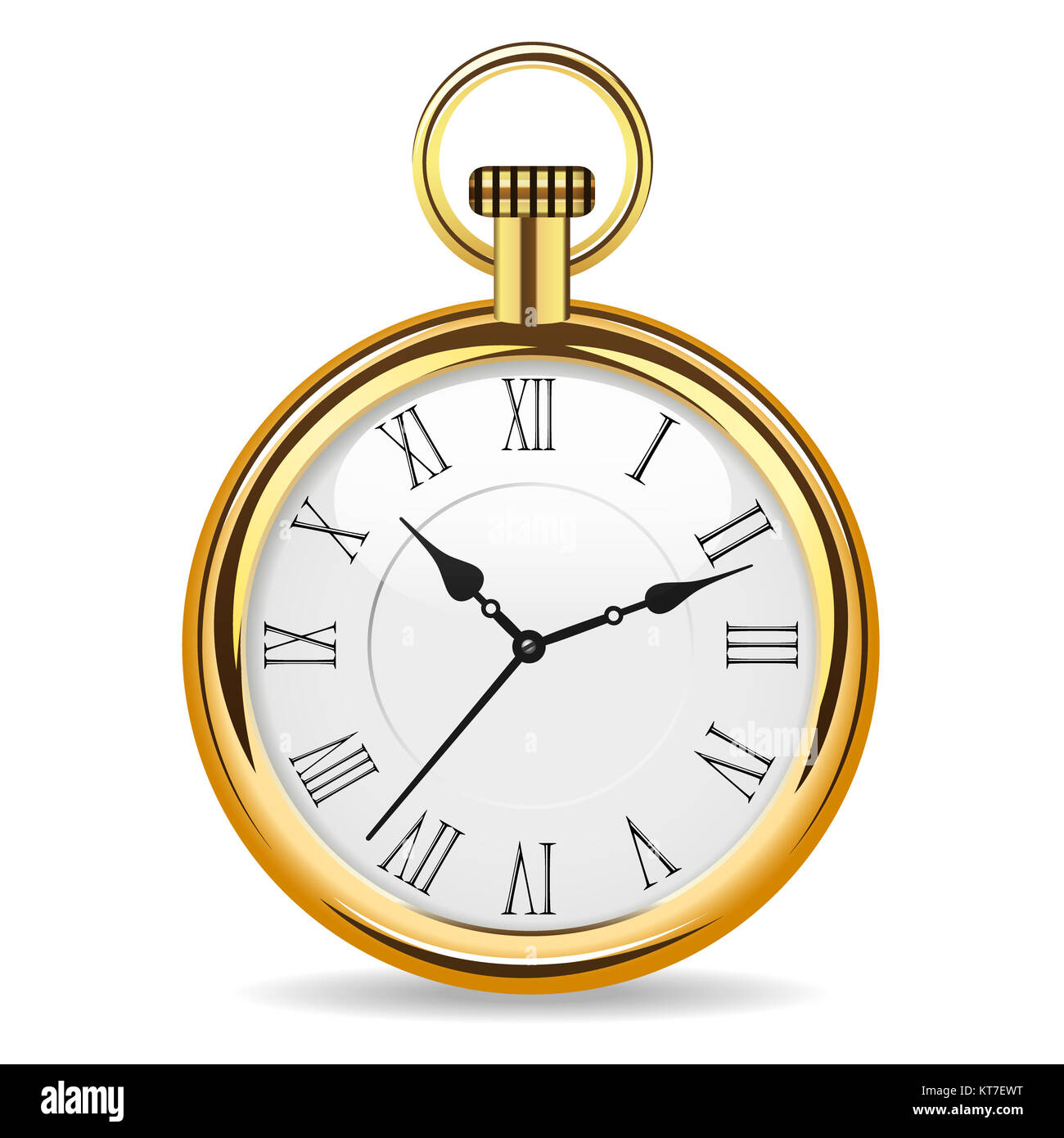 Time pocket watch with roman numerals Cut Out Stock Images & Pictures ...