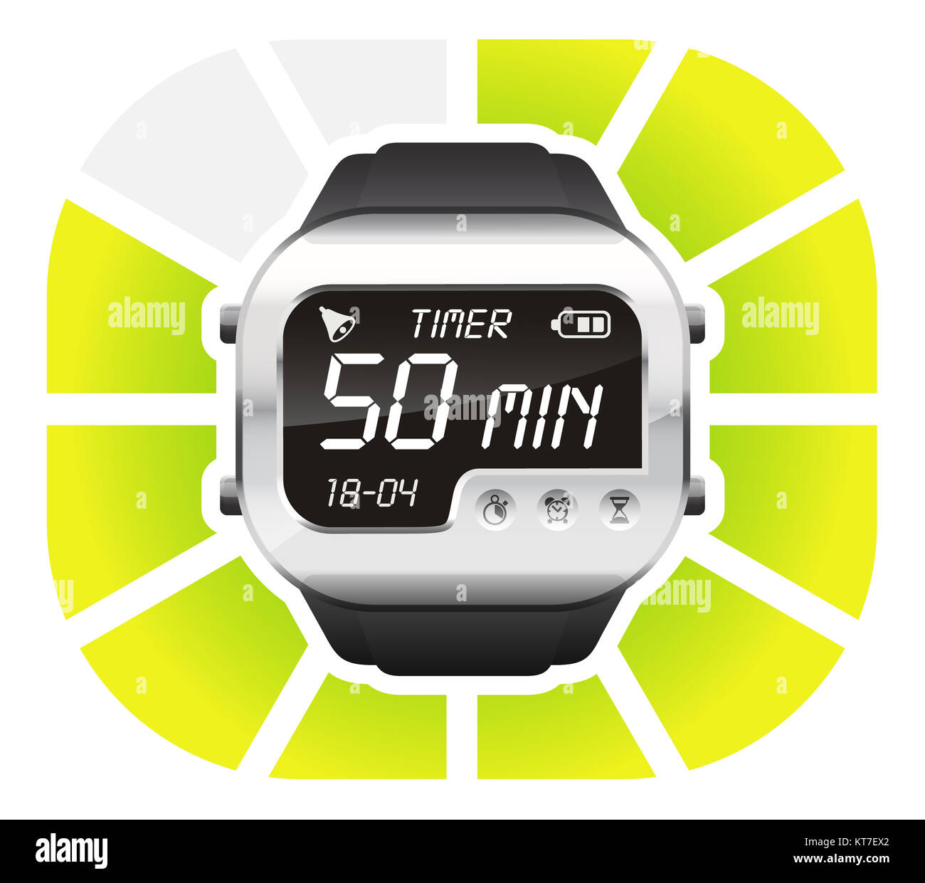 digital watch timer 50 minutes Stock Photo - Alamy