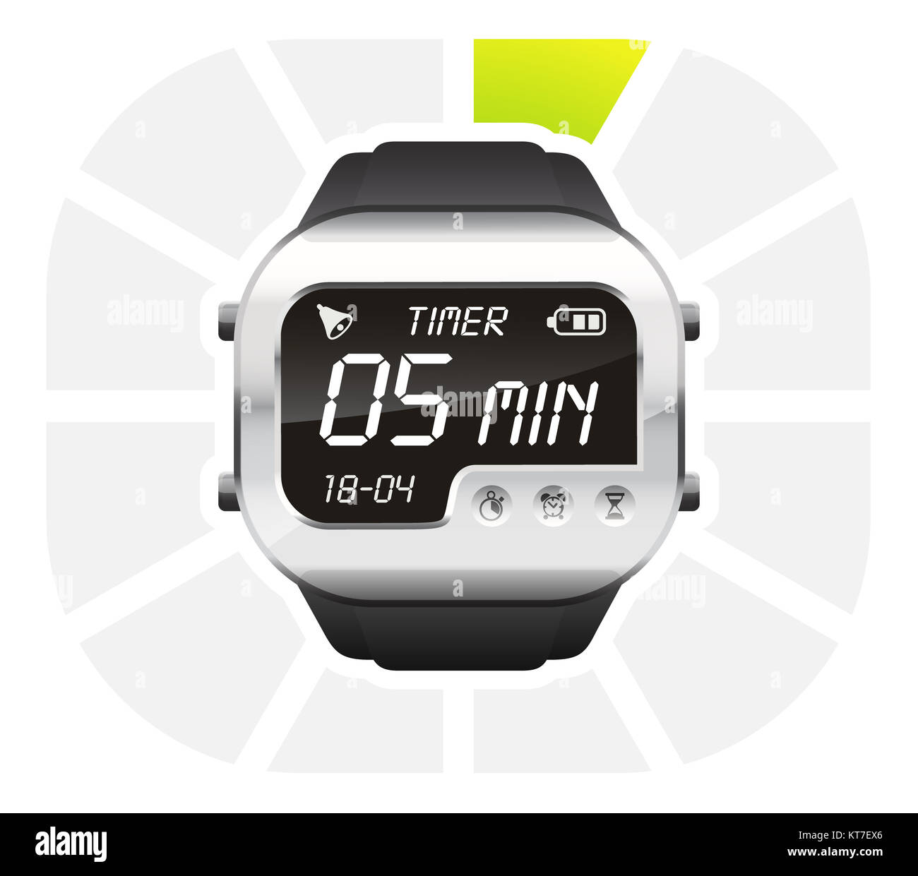 digital watch timer 5 minutes Stock Photo - Alamy