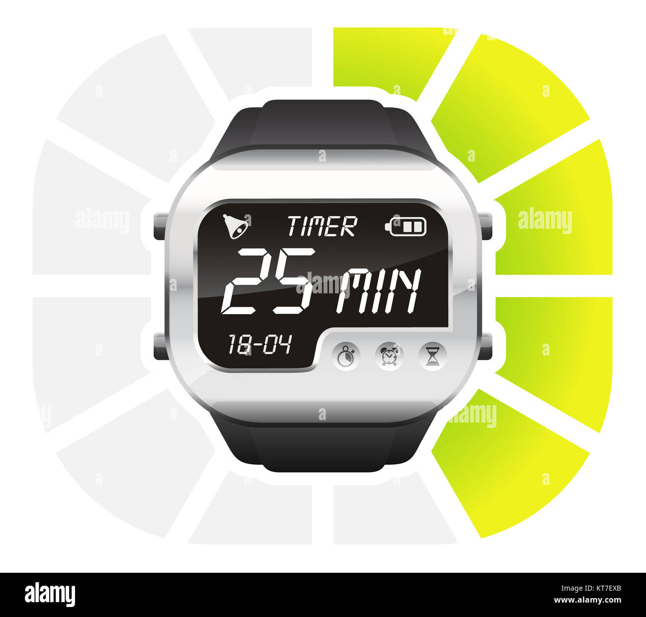 digital watch timer 25 minutes Stock Photo - Alamy
