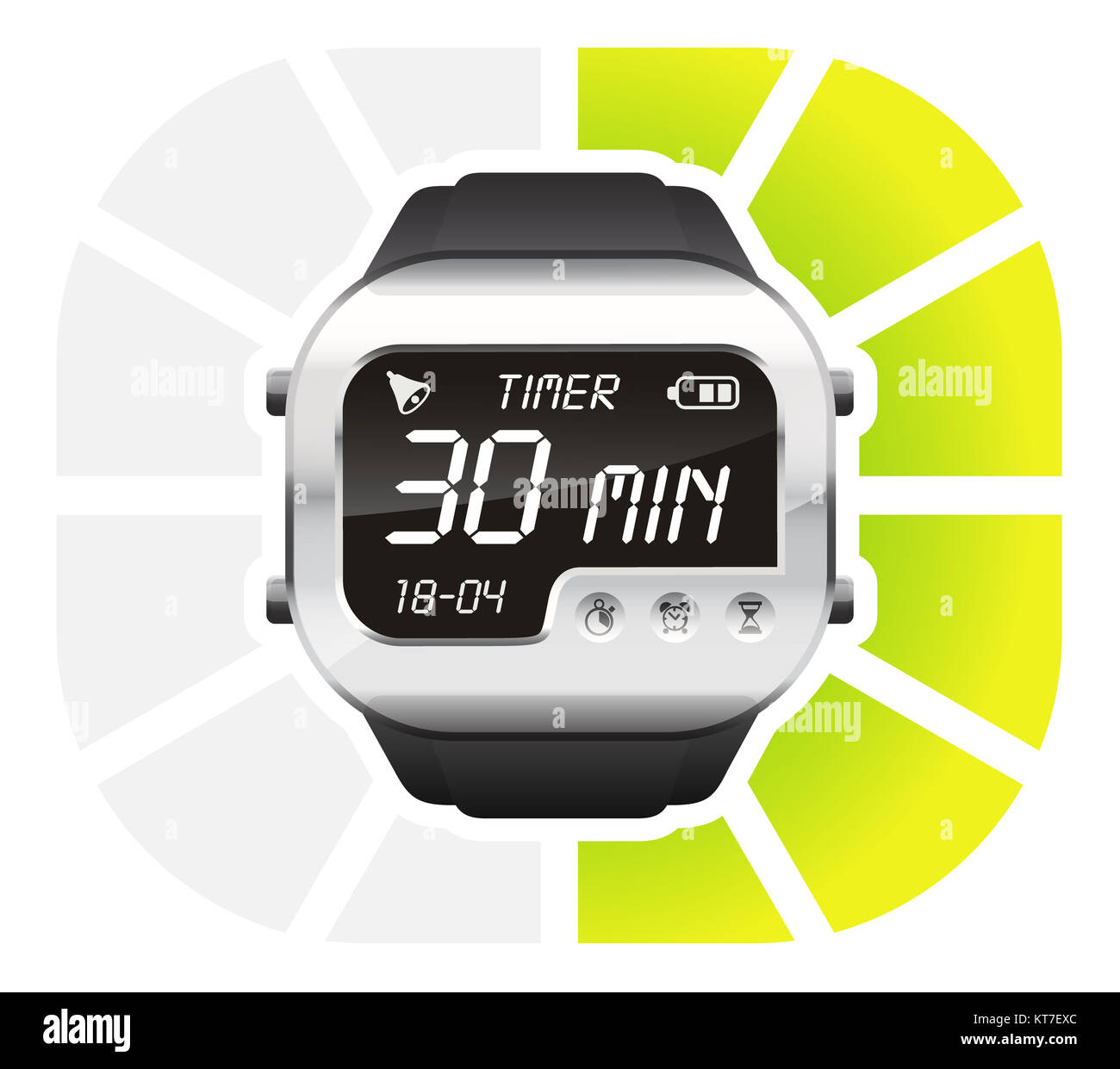 digital watch timer 30 minutes Stock Photo - Alamy