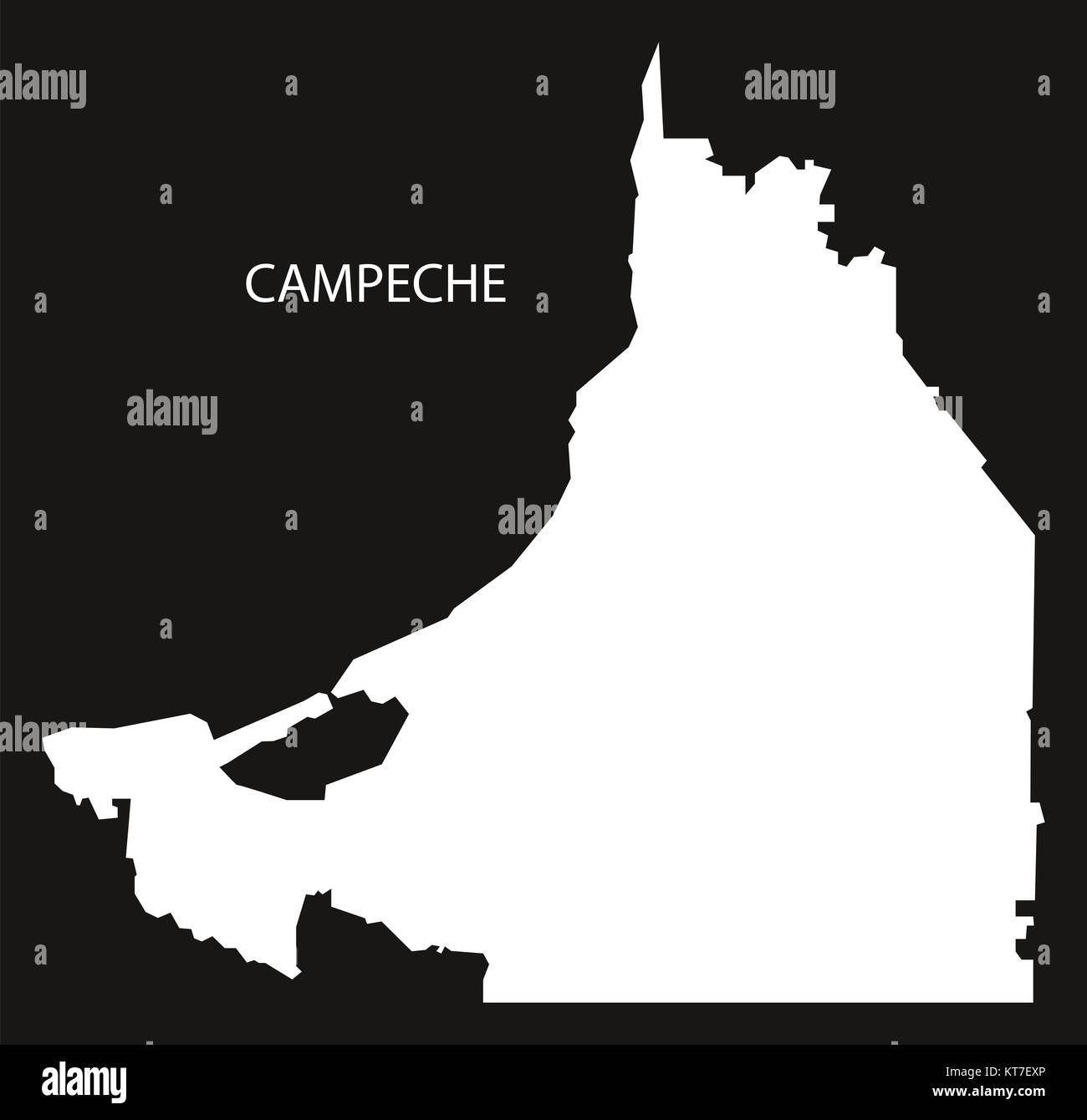 Campeche mexico map hi-res stock photography and images - Alamy