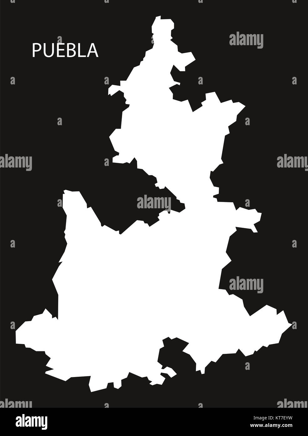 Puebla map hi-res stock photography and images - Alamy