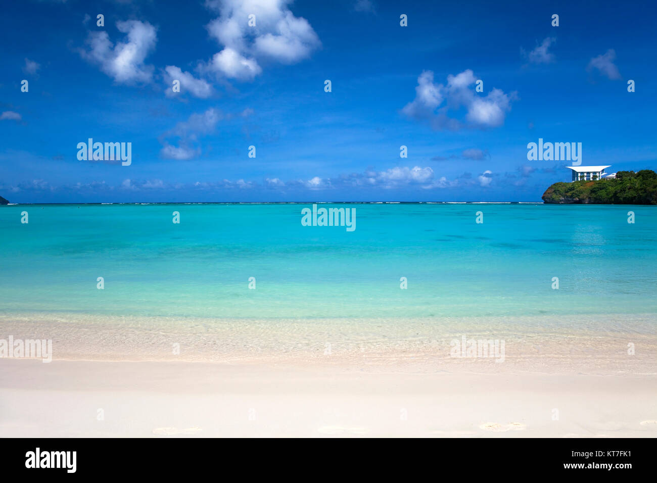 beautiful beach at tumon bay, guam Stock Photo - Alamy