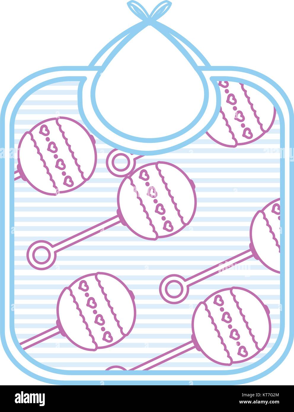 Baby bib design Stock Vector Image & Art - Alamy