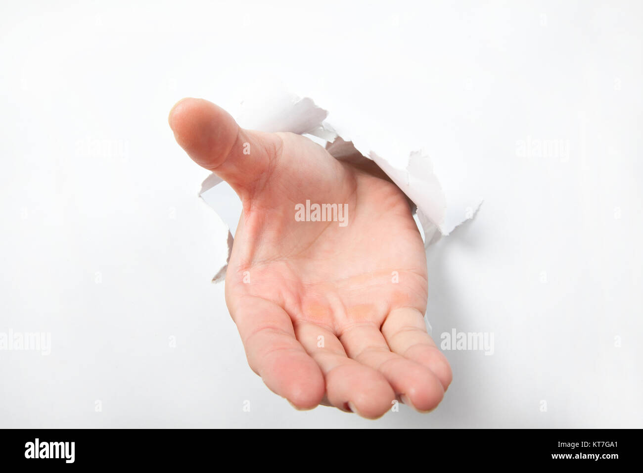 Through white paper hi-res stock photography and images - Alamy
