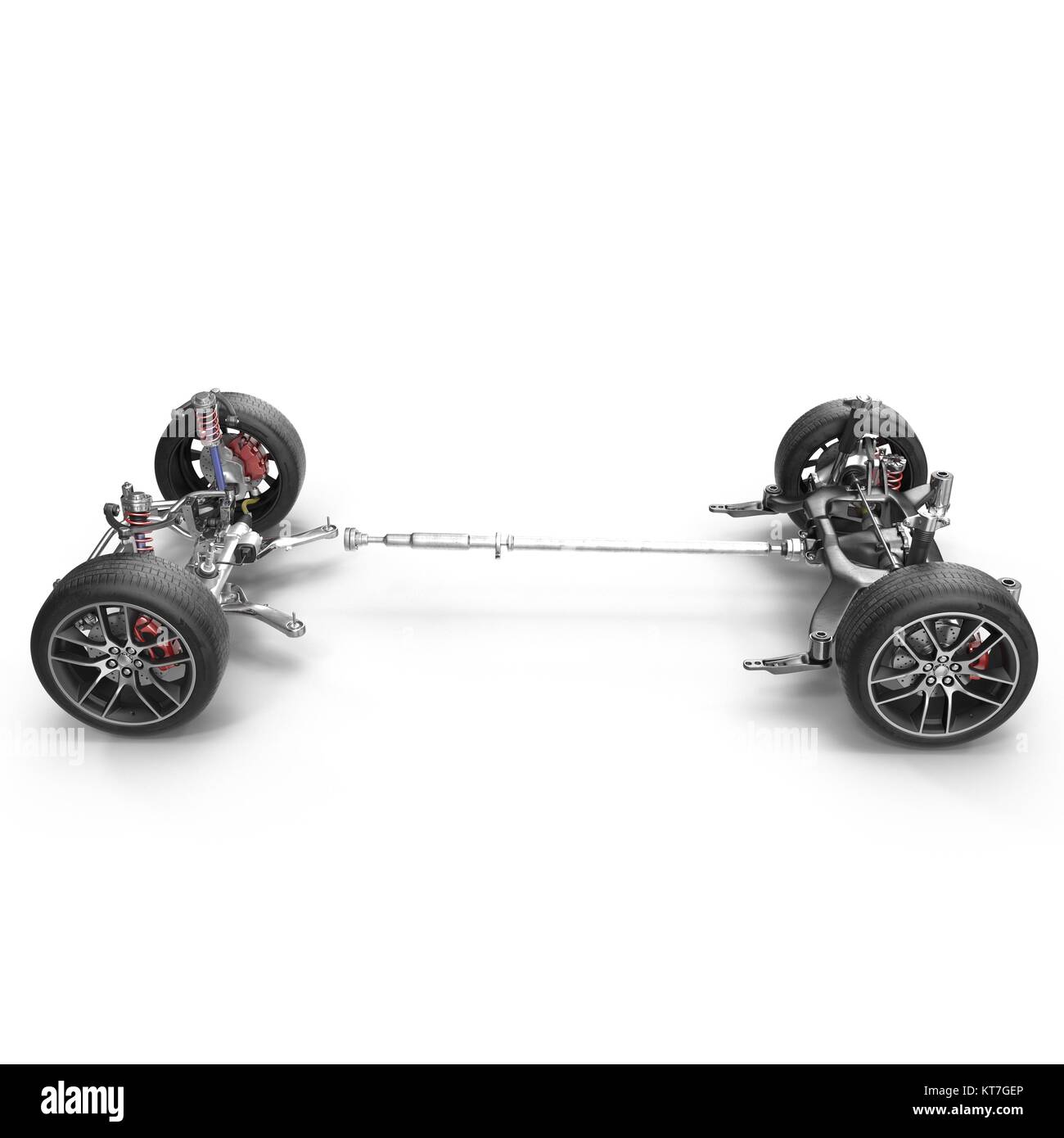 Suspension bridge side view Cut Out Stock Images & Pictures - Alamy