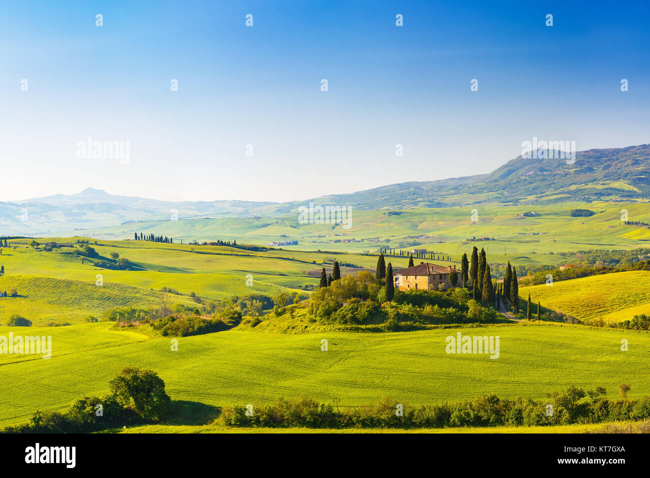 Tuscany at spring Stock Photo - Alamy