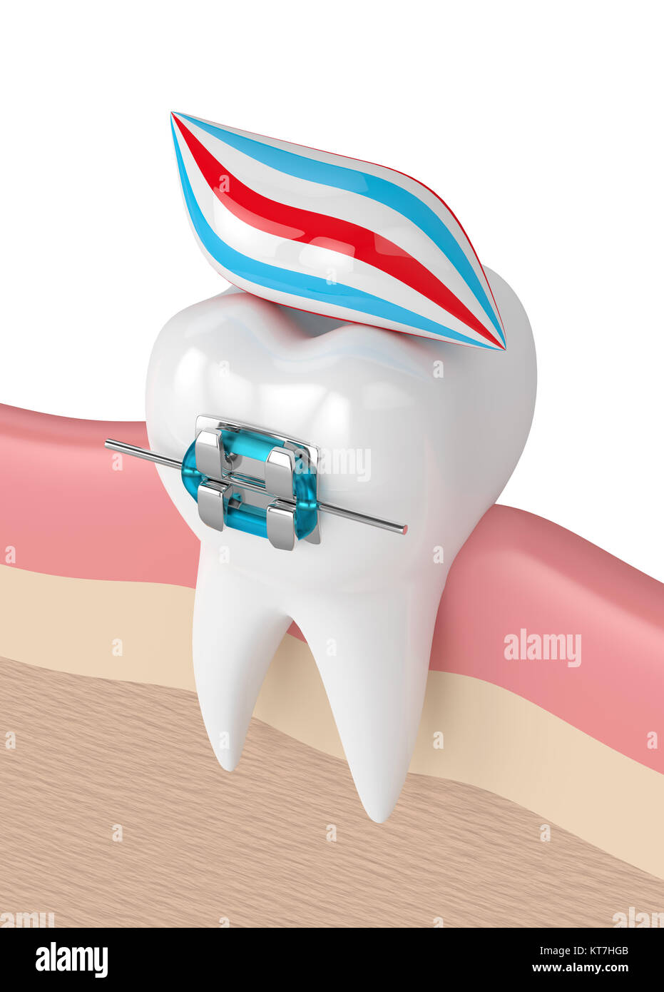 3d render tooth in hi-res stock photography and images - Alamy