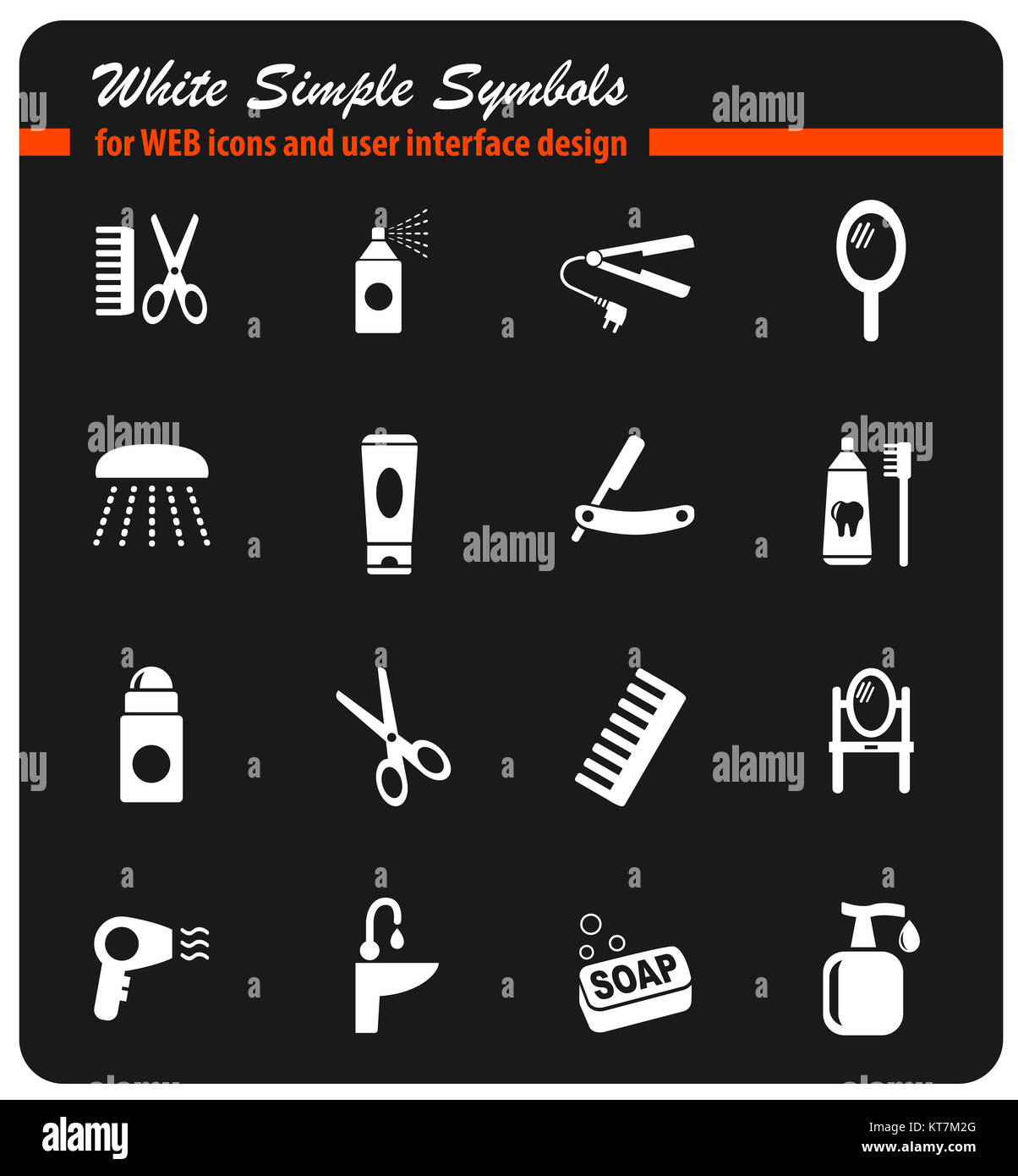 personal care icon set Stock Photo - Alamy
