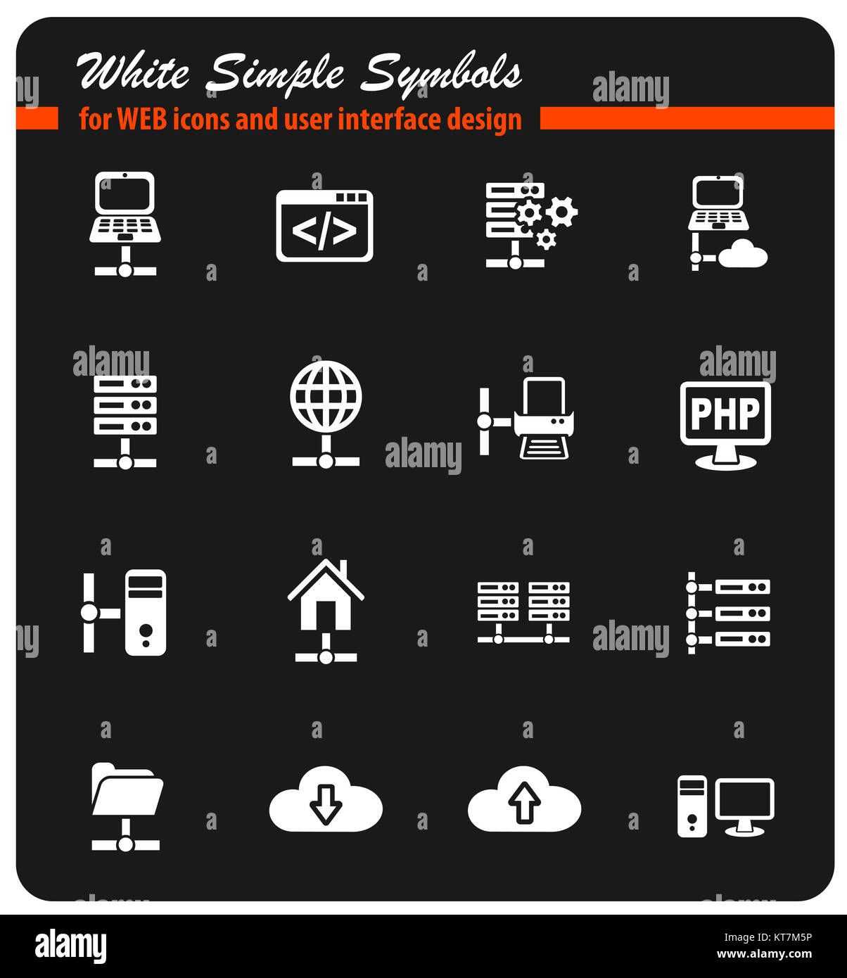server icon set Stock Photo - Alamy