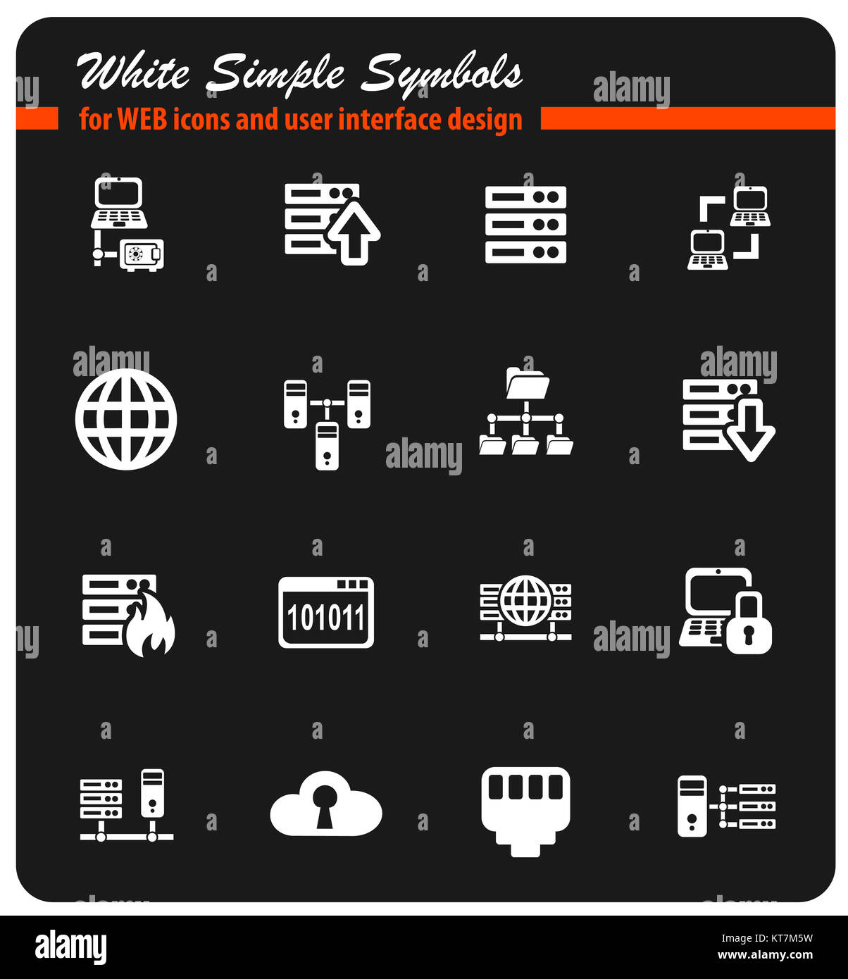 server icon set Stock Photo - Alamy