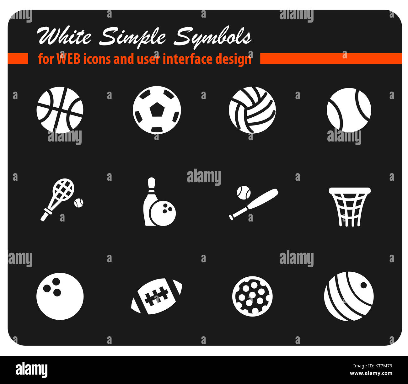 sport balls icon set Stock Photo - Alamy