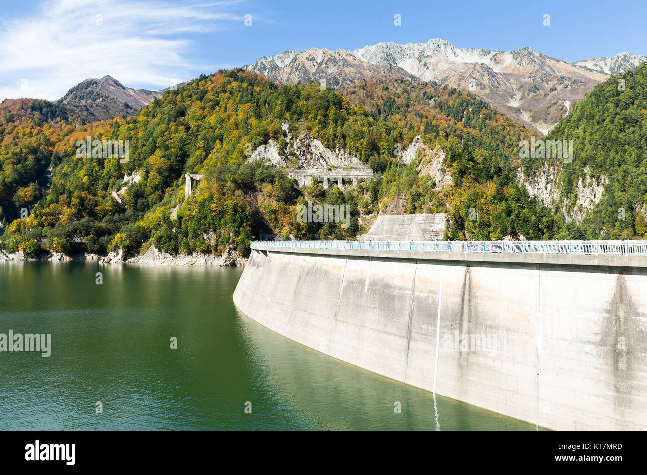 Reservoir of Kurobe dam Stock Photo - Alamy