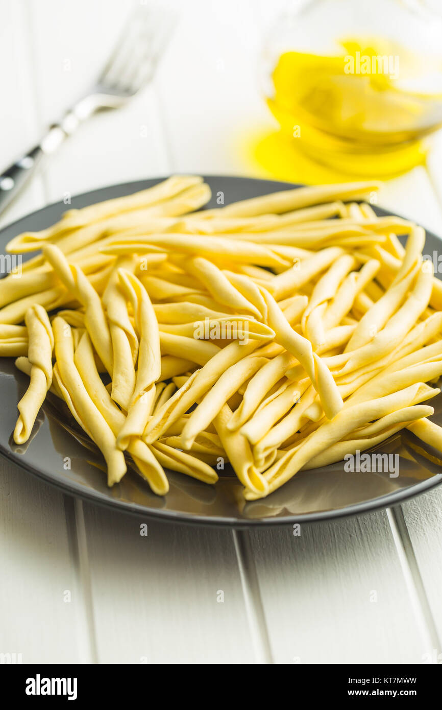 Raw italian pasta Stock Photo - Alamy