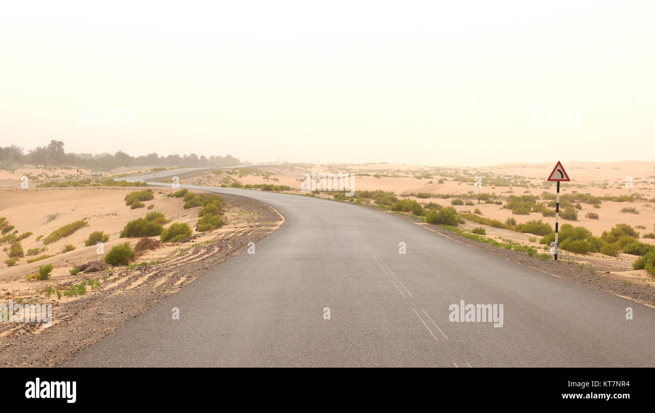 Dubai road traffic sign hi-res stock photography and images - Alamy