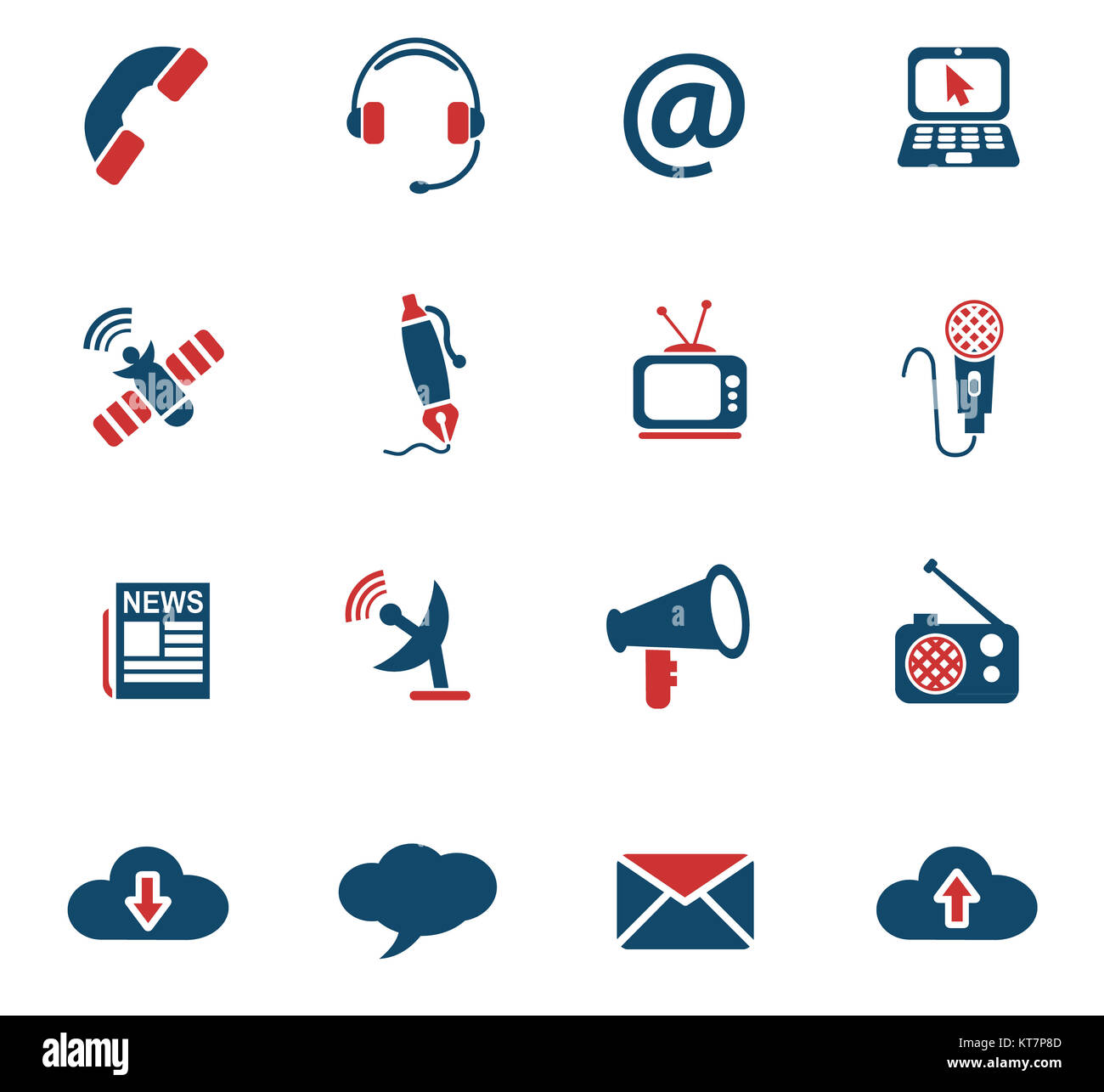 communication icon set Stock Photo - Alamy