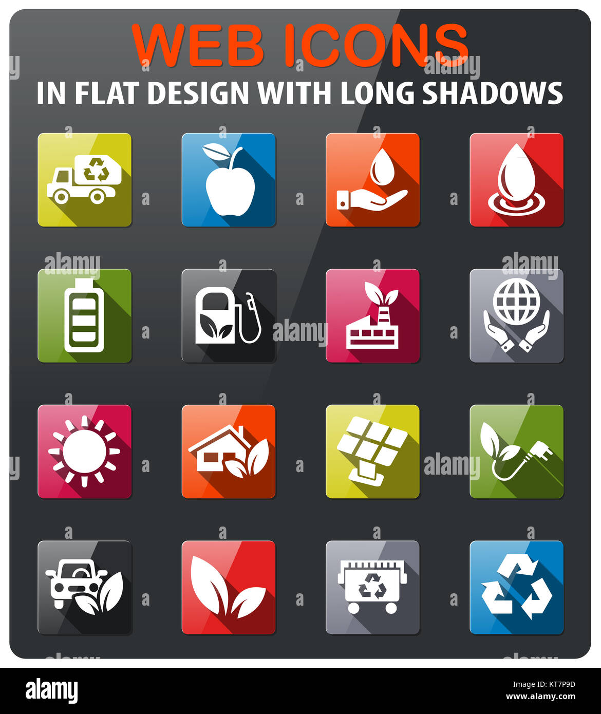 alternative energy icon set Stock Photo - Alamy