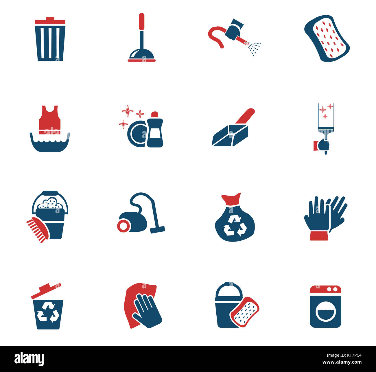 cleaning icon set Stock Photo - Alamy
