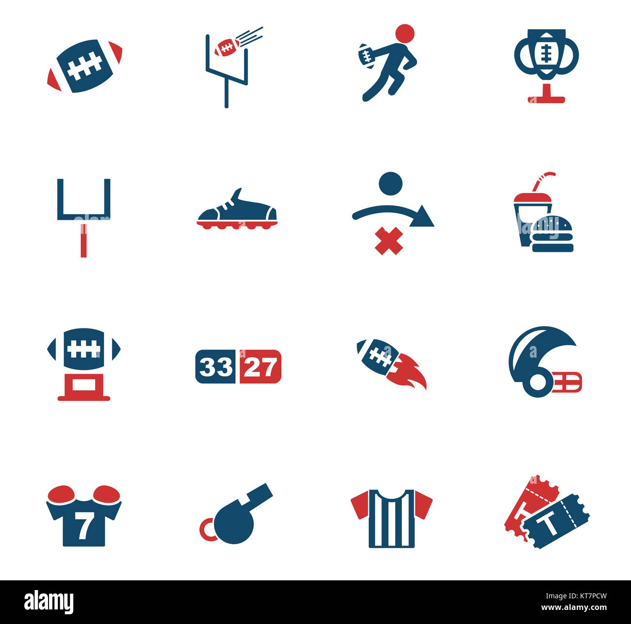 american football icon set Stock Photo - Alamy