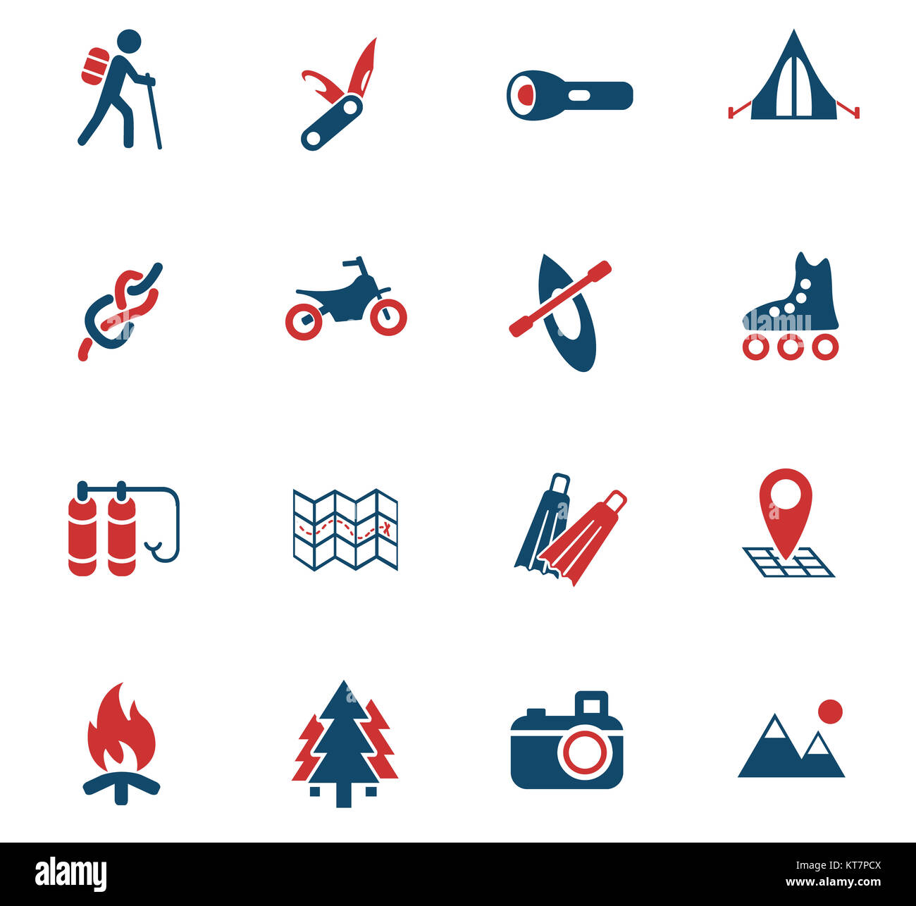 active recreation icon set Stock Photo - Alamy