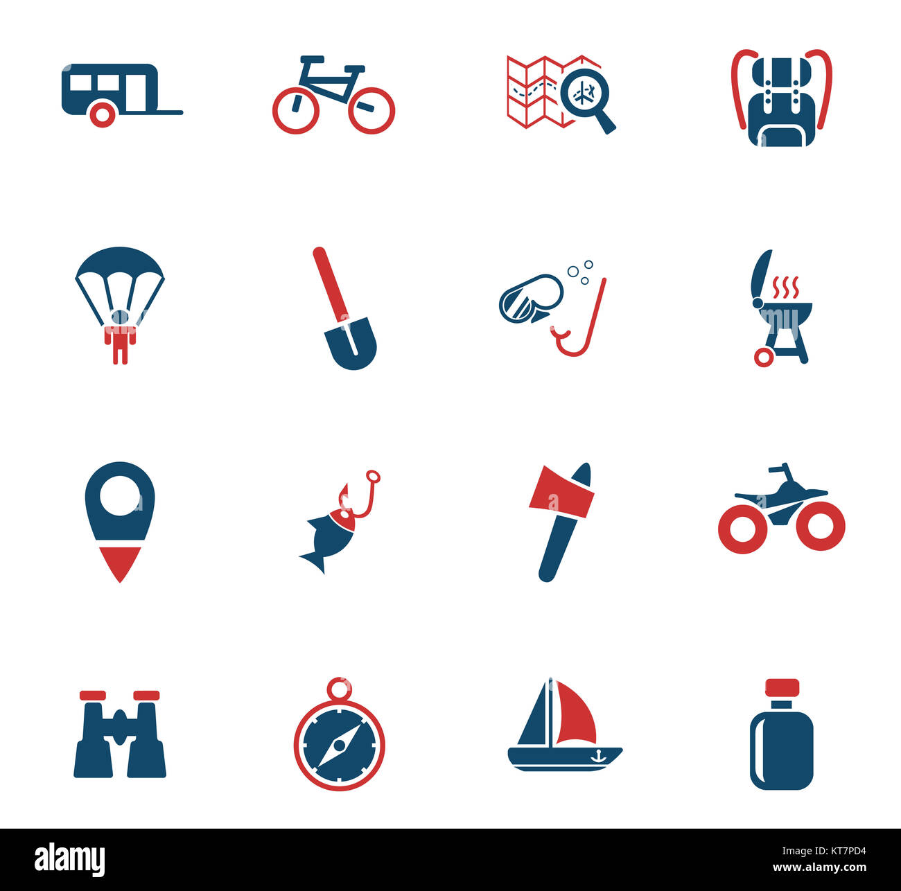 active recreation icon set Stock Photo - Alamy