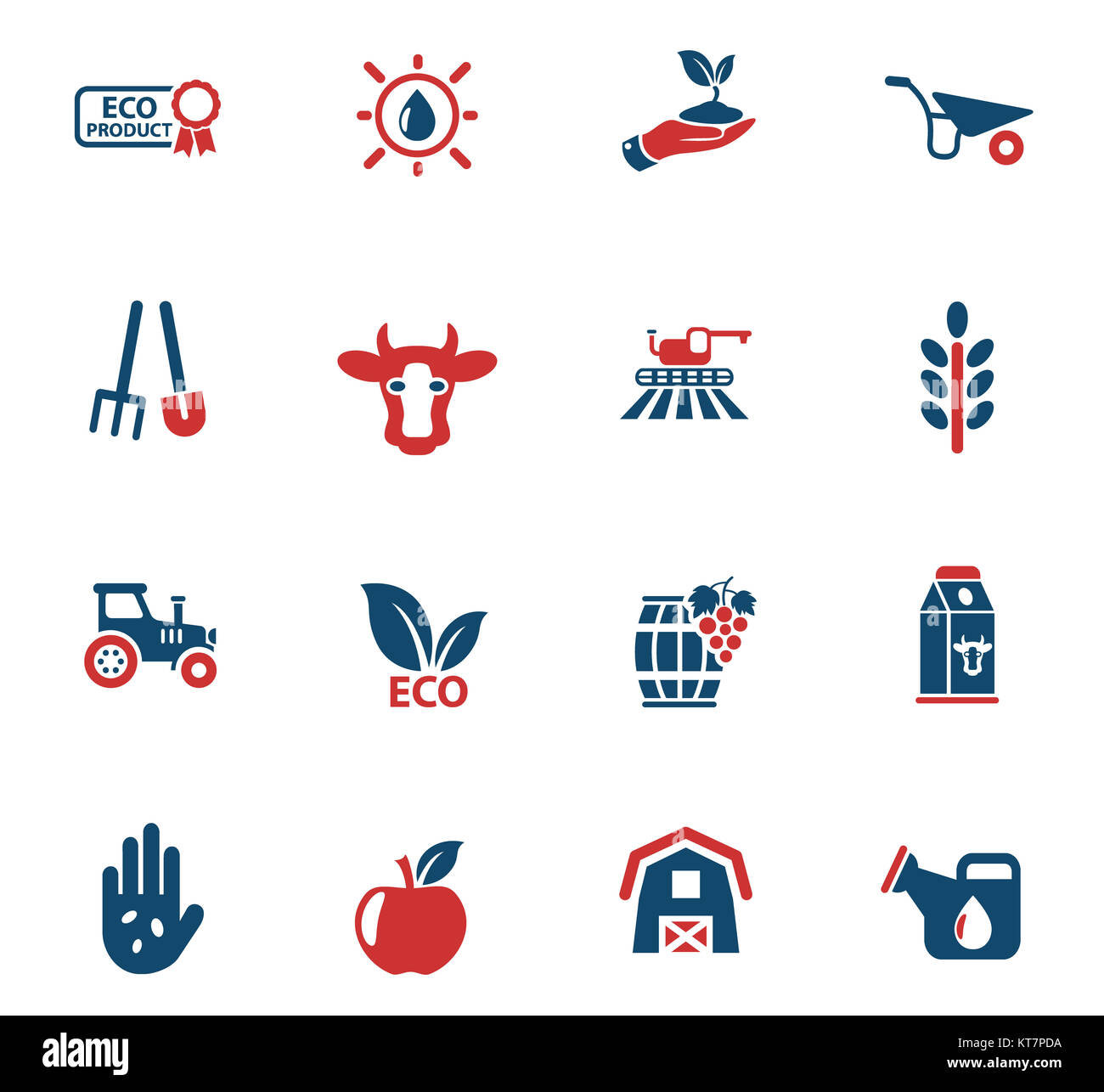 agricultural icon set Stock Photo - Alamy