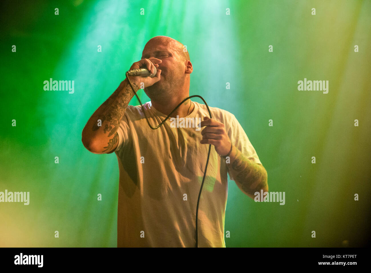 The American hardcore punk band The Bronx performs a live concert at ...
